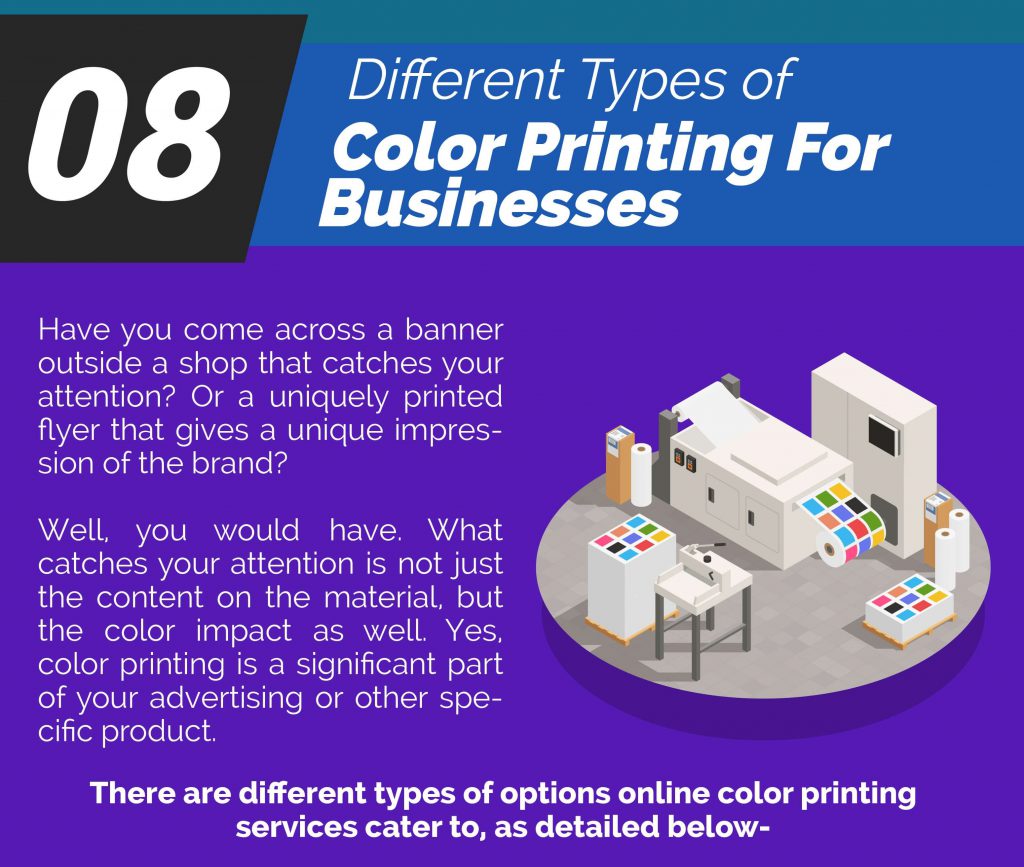 Infographic: 8 Different Types of Color Printing For Businesses
