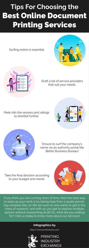 Tips For Choosing the Best Online Document Printing Services